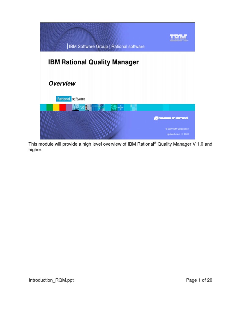 Introduction RQM | PDF