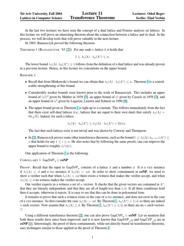 Transference | PDF | Vector Space | Fourier Transform