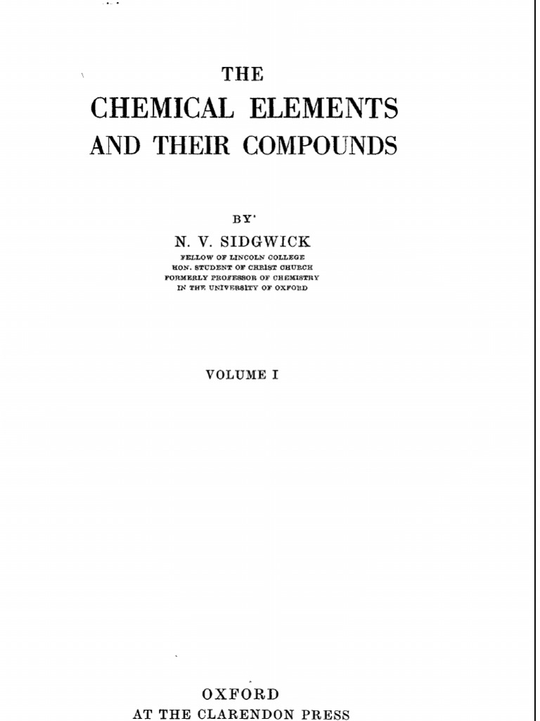 The Chemical Elements and Their Compounds v1 | PDF | Social Science ...