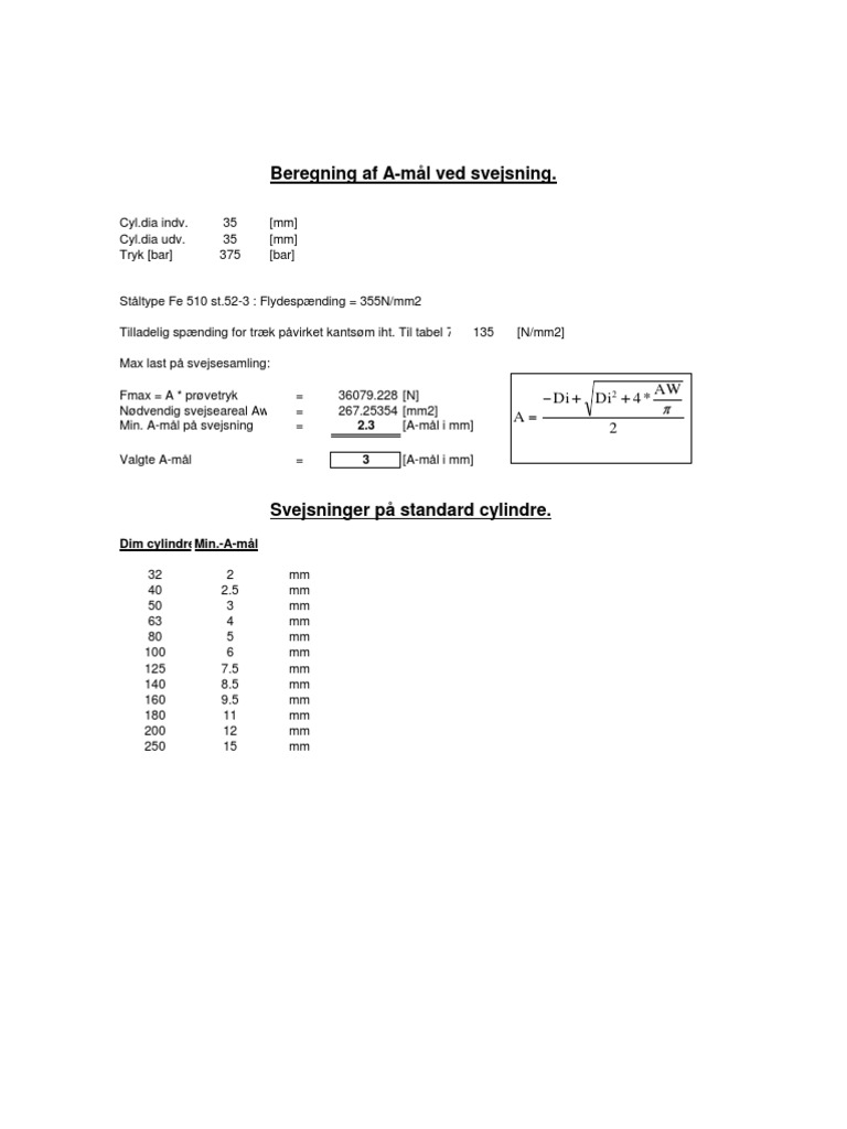 A-Mål Svejsning | PDF