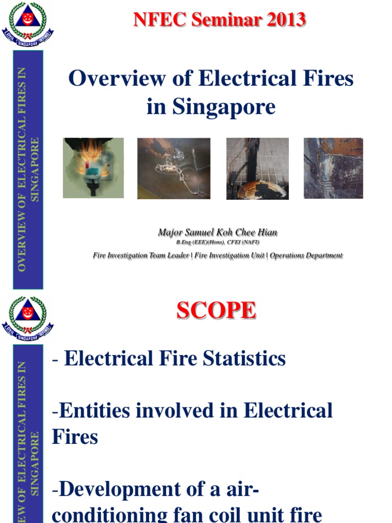 NFEC Seminar - Overview of Electrical Fires in Singapore | PDF | Electricity | Electrical ...