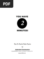 101 Table Topics Ideas | PDF