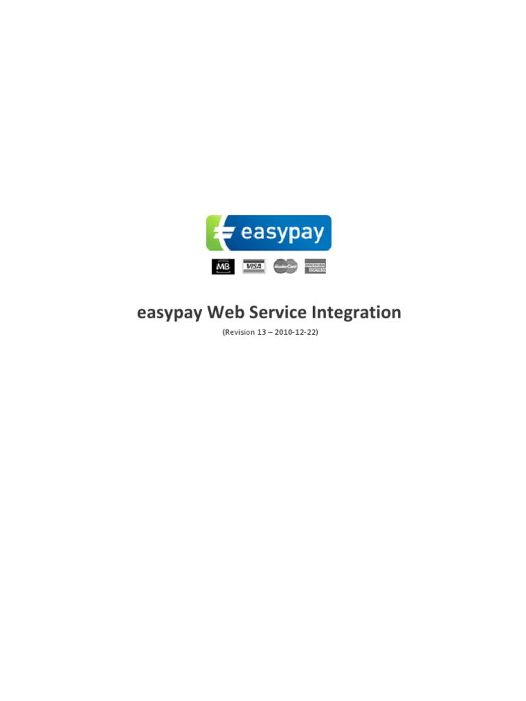 Easypay Web Service Integration | PDF | Hypertext Transfer Protocol | Application Programming ...