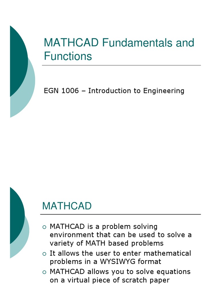 Mathcad | PDF | Trigonometric Functions | Cursor (User Interface)
