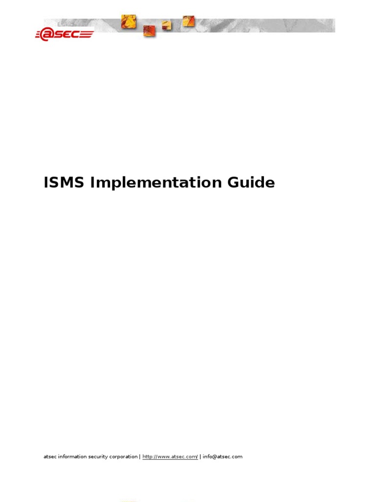 ISMS Implementation Guide and Examples | PDF | Information Security ...
