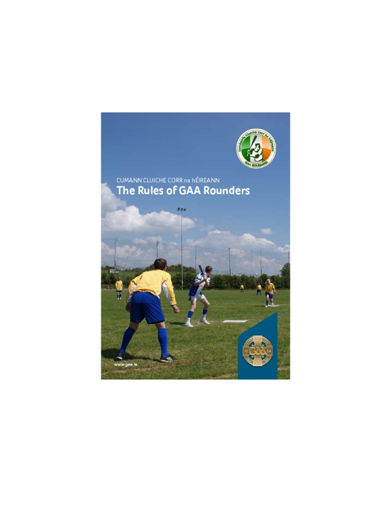 GAA Rounders 2013 Basic Rules | PDF | Baseball Field | Leisure