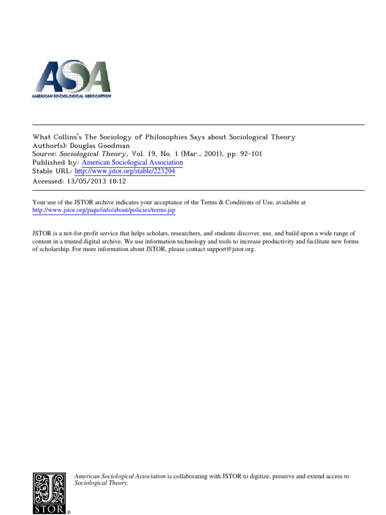 Randall Collins Theory | PDF | Sociology | Emotions