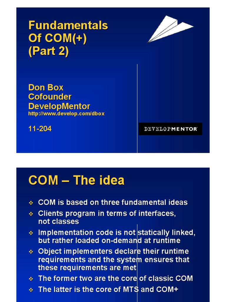 Com 3 | PDF | Component Object Model | Class (Computer Programming)