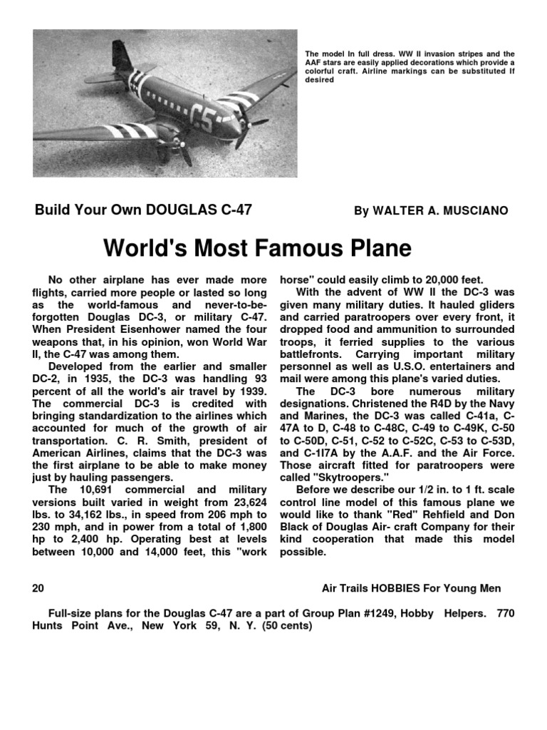 Douglas C-47 | PDF | Douglas C 47 Skytrain | Aviation