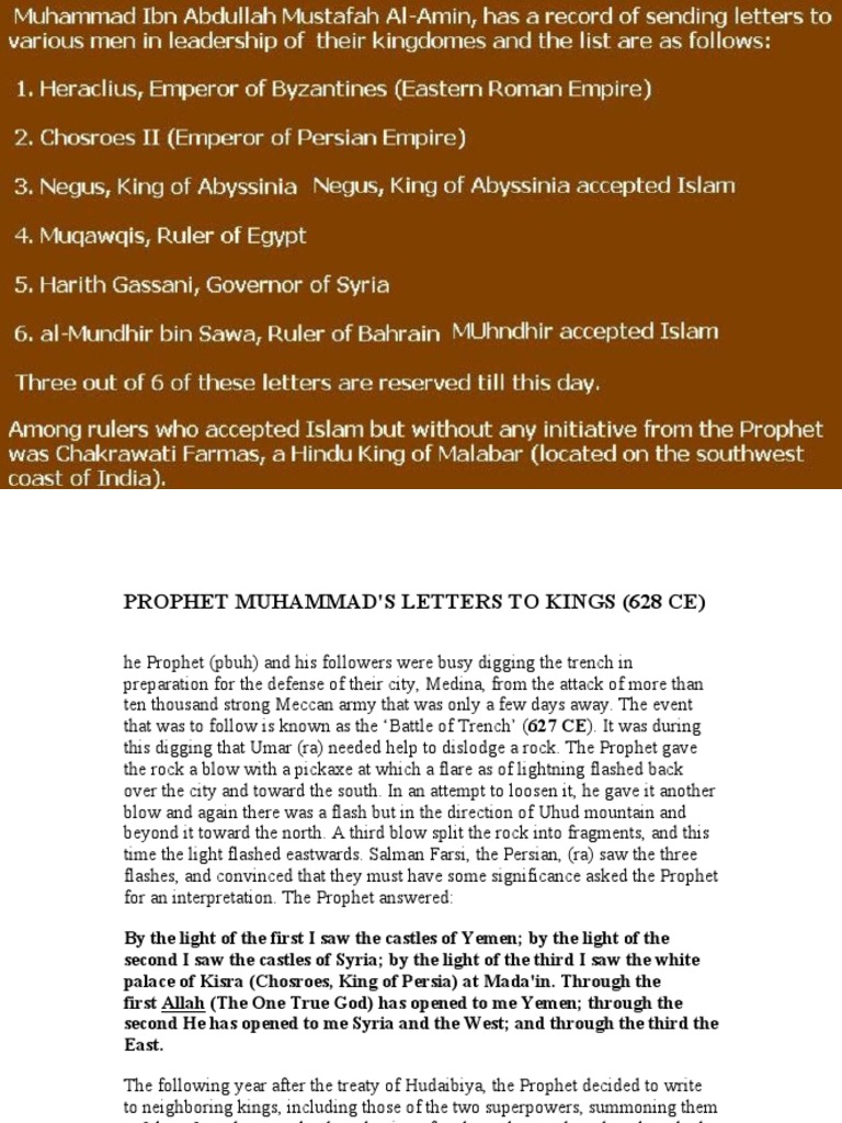 Muhammad Letters PDF | PDF | Muhammad | Medina