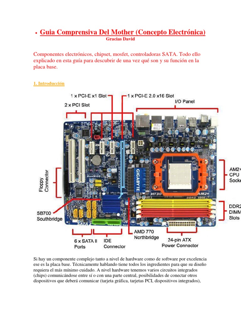 Guia Comprensiva Del Mother | PDF | Microprocesador | Circuito integrado