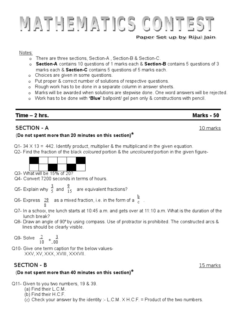 Mathematics | Download Free PDF | Elementary Mathematics | Teaching ...