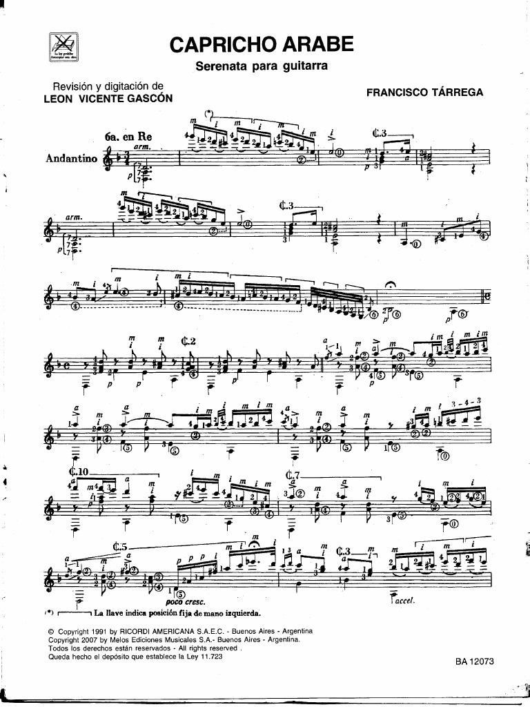 Capricho Árabe | PDF