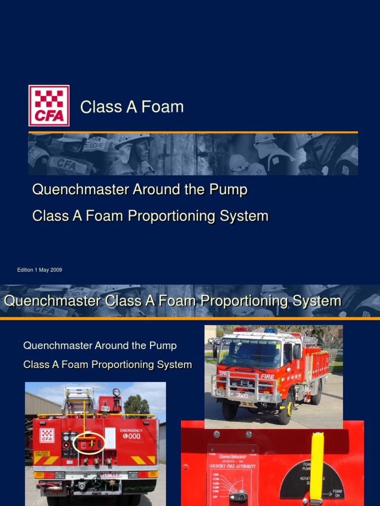 Quenchmaster Class A Foam System PPT - 1 | Download Free PDF | Foam | Pump