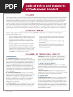 CFA Ethics & Conduct Standards Guide | PDF