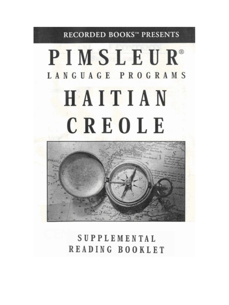 Haitian Creole Learning Resources PDF | PDF