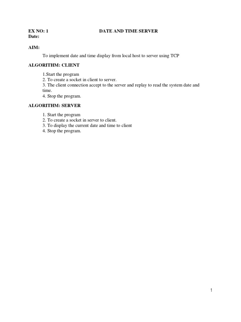 CS2307 LabManual | PDF | Transmission Control Protocol | Internet Protocols