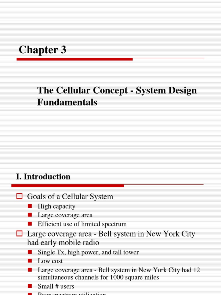 An Overview of Cellular System Design Fundamentals including Frequency ...