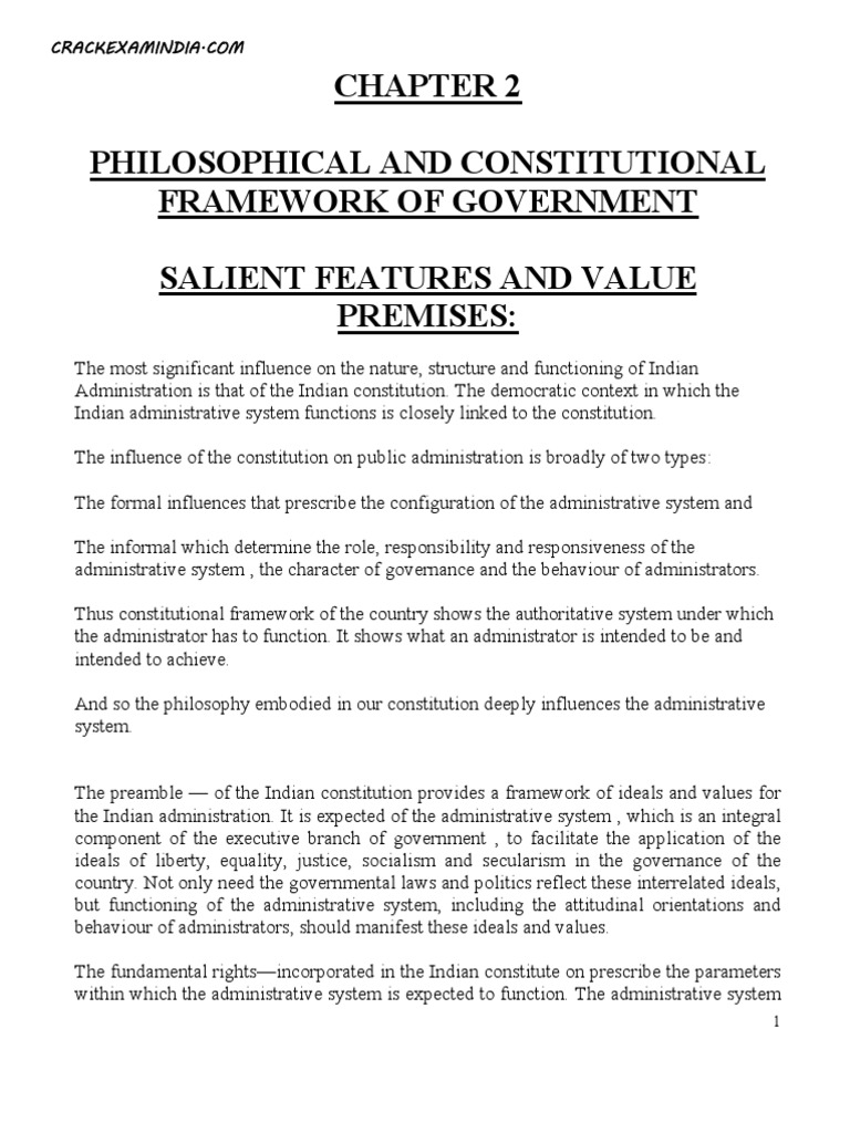 Philosophical Constitutional Framework of Govt. | United States ...