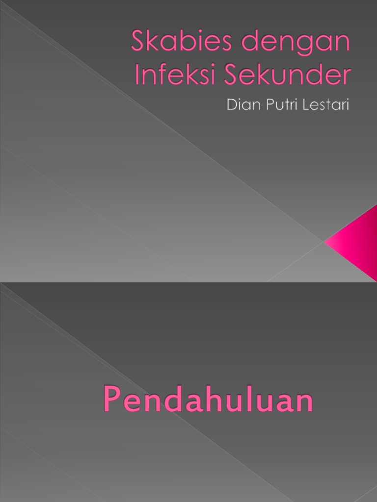 Skabies Dengan Infeksi Sekunder | PDF