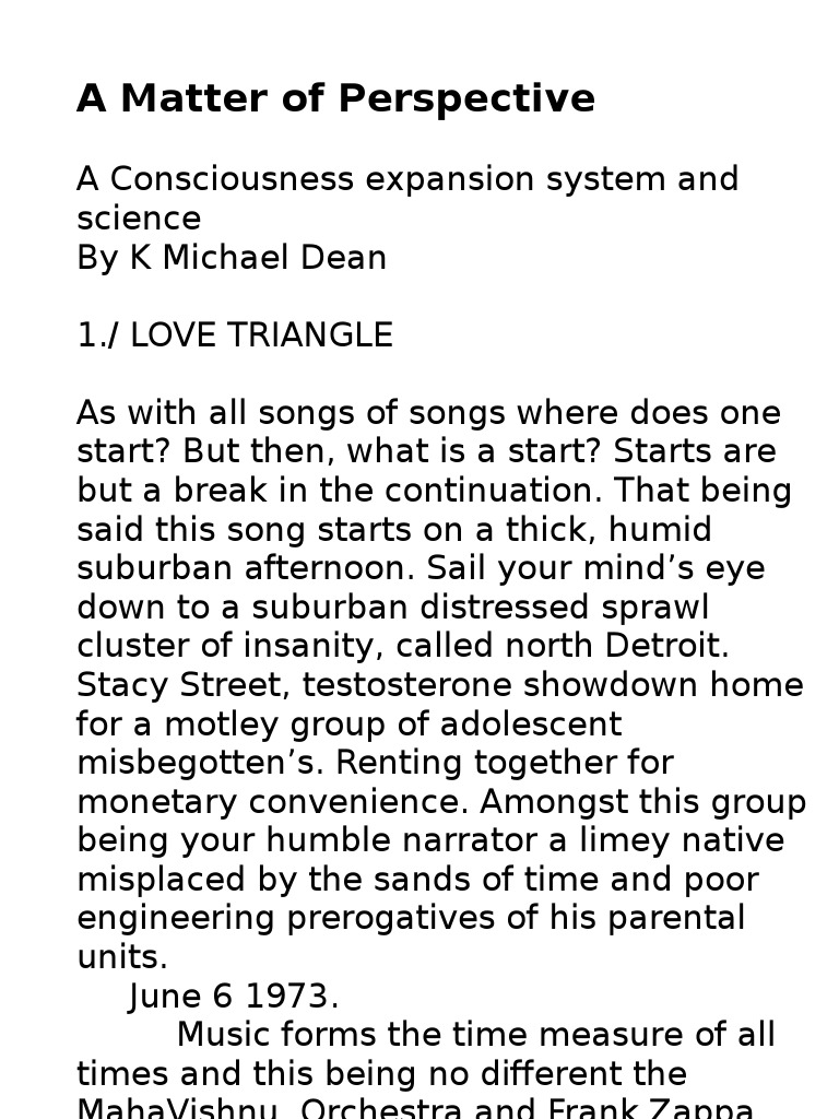 A Matter of Perspective | PDF | Perception | Human