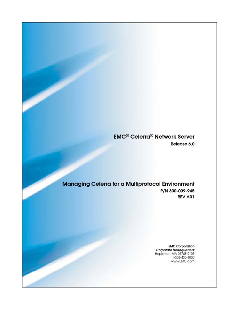 EMC Celerra Network Server: Release 6.0 | PDF | File System | Superuser