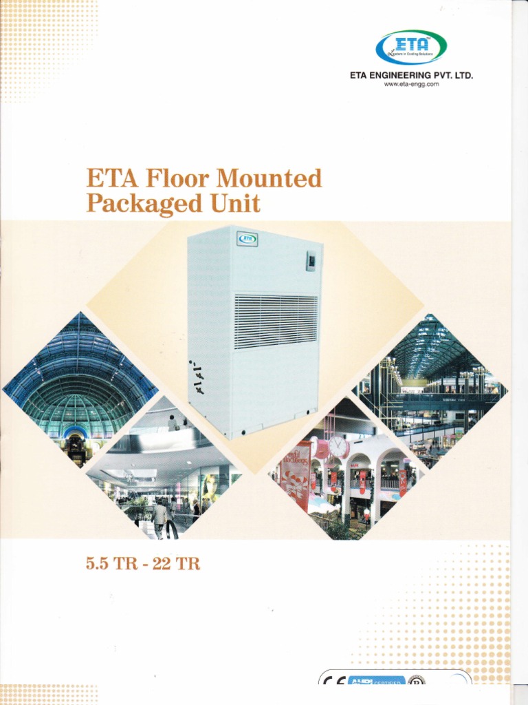 ETA Floor Mounted PKG Unit | PDF | Air Conditioning | Reliability ...