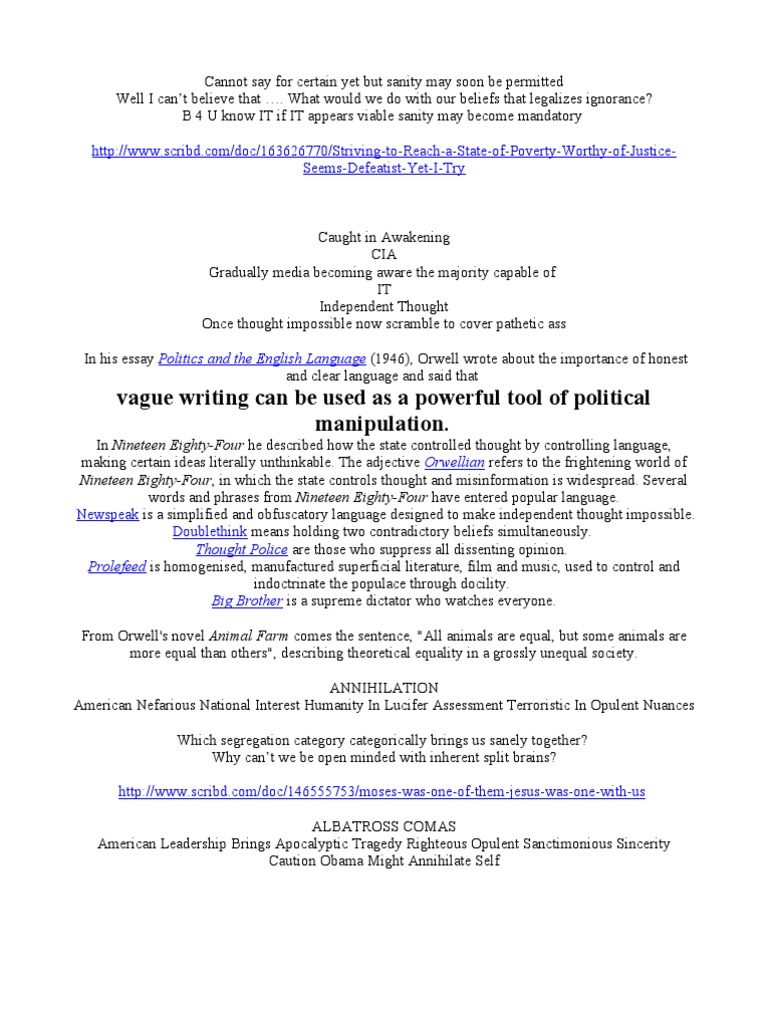 Cannot Say For Certain Yet But Sanity May Soon Be Permitted | PDF ...