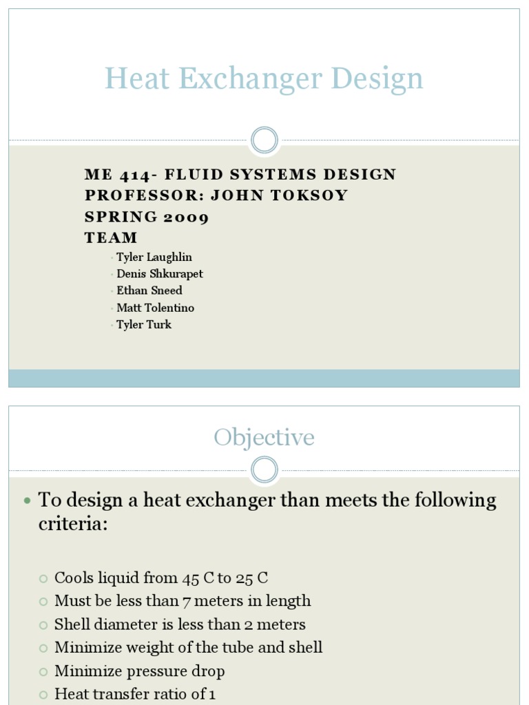 Finned Tube Heat Exchanger Design Analysis | PDF | Heat Exchanger ...
