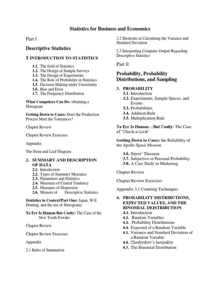 Statistics For Business and Economics | PDF | Regression Analysis ...