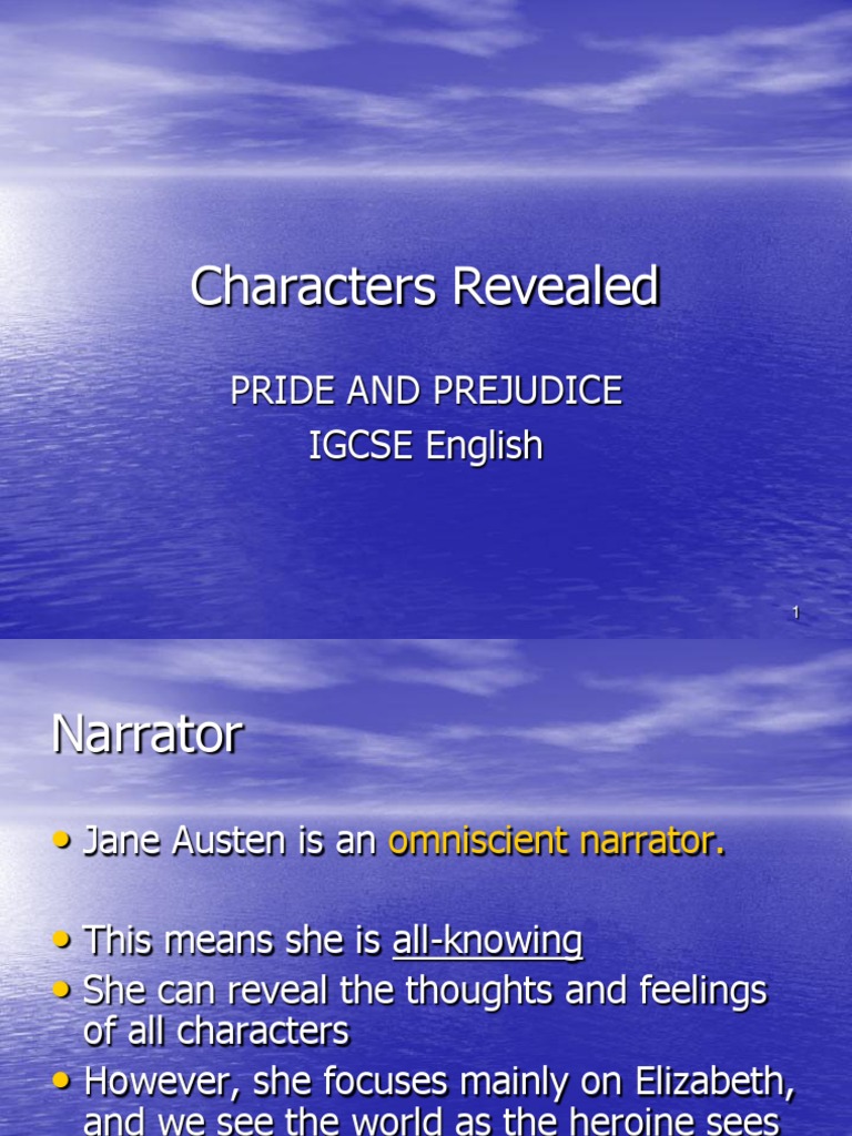 Characters Revealed: Pride and Prejudice IGCSE English | PDF | Pride ...
