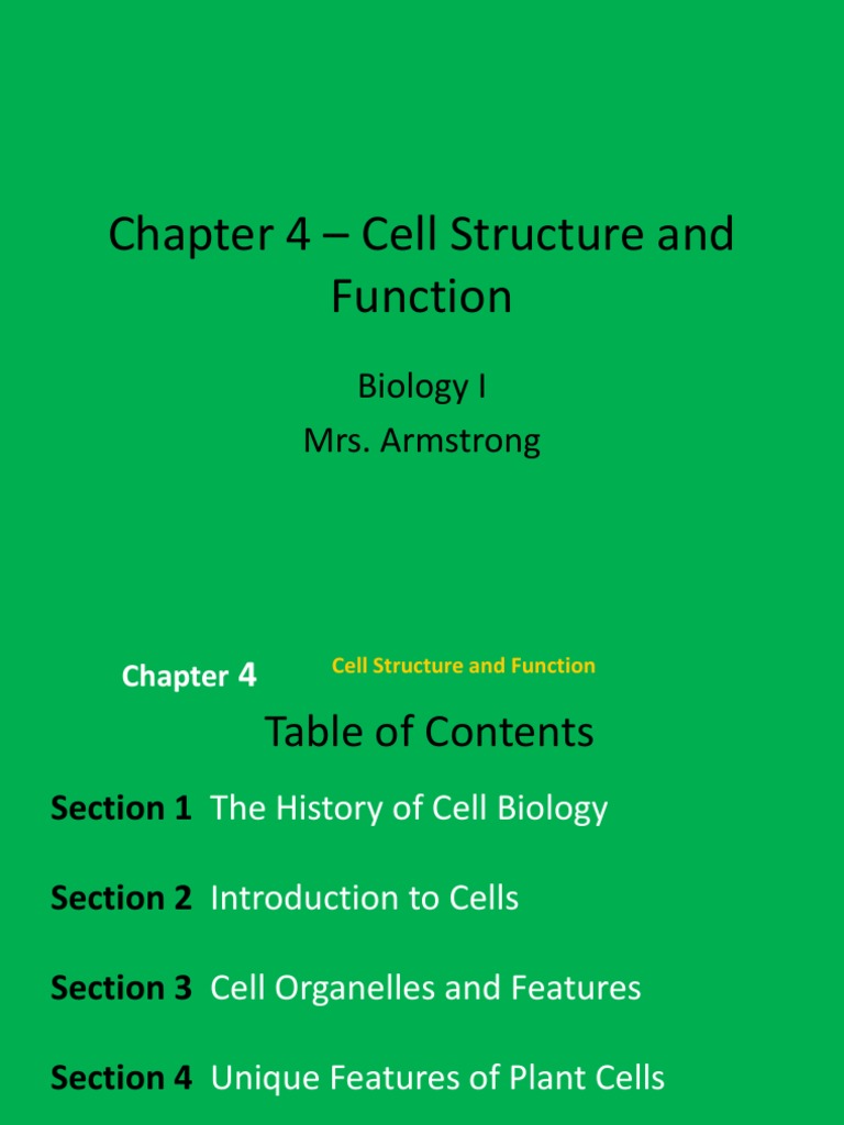 Chapter 4 Cell Structure and Function Ehsweb | PDF | Endoplasmic ...