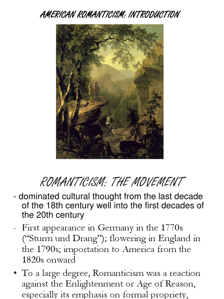 American Romanticism: Introduction | PDF | Romanticism | Poetry