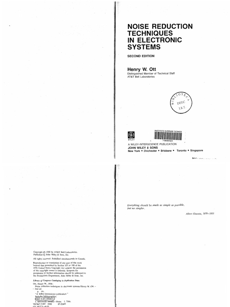 Noise Reduction Techniques For Supress Noise in Electronic System | PDF