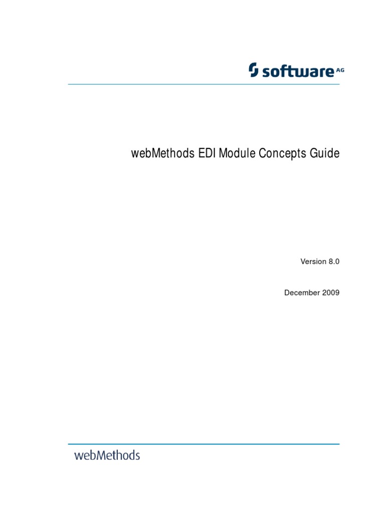 8-0-SP1 EDI Module Concepts Guide | PDF | Electronic Data Interchange | Xml Schema
