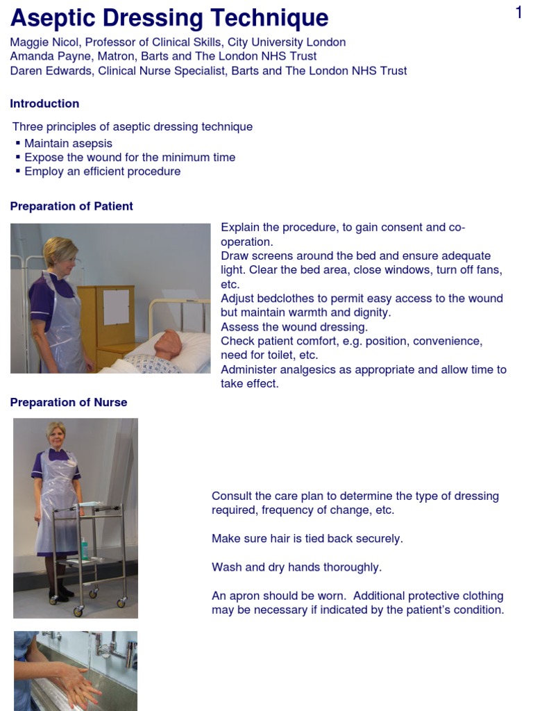 A Guide to Aseptic Dressing Technique: Principles, Preparation ...