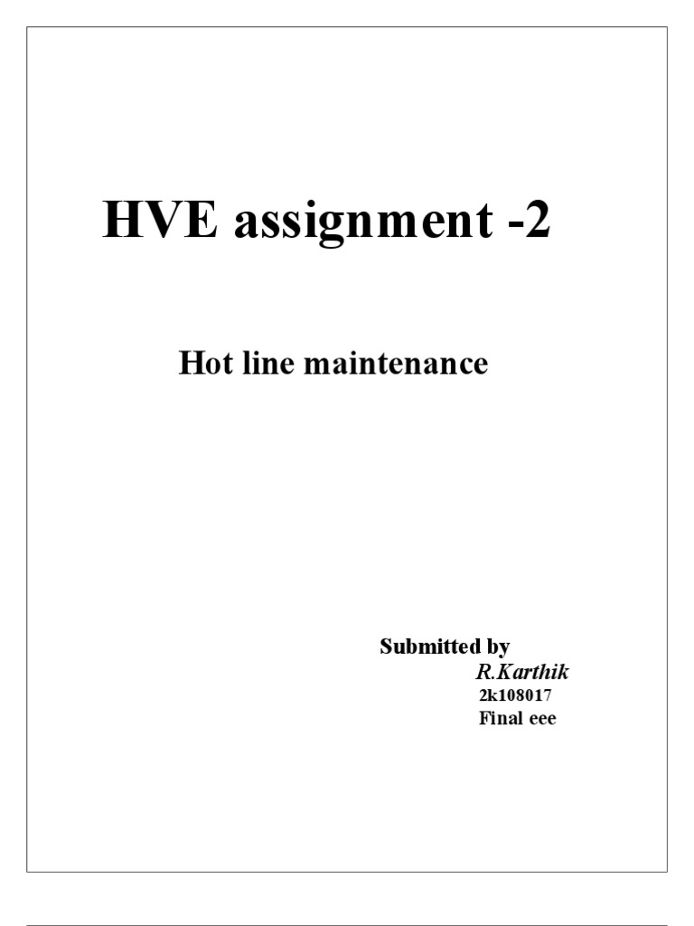 Hot Line Maintenance | PDF | Insulator (Electricity) | Electricity