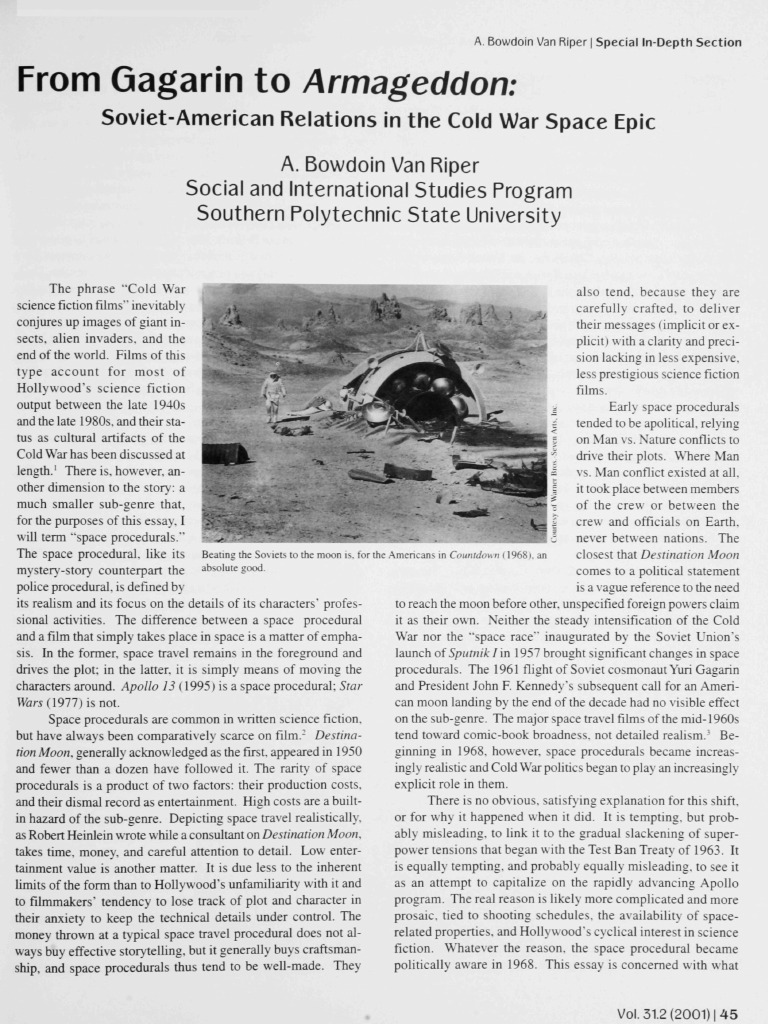 From Gagarin To Armageddon - Soviet-American Relations in The Cold War ...