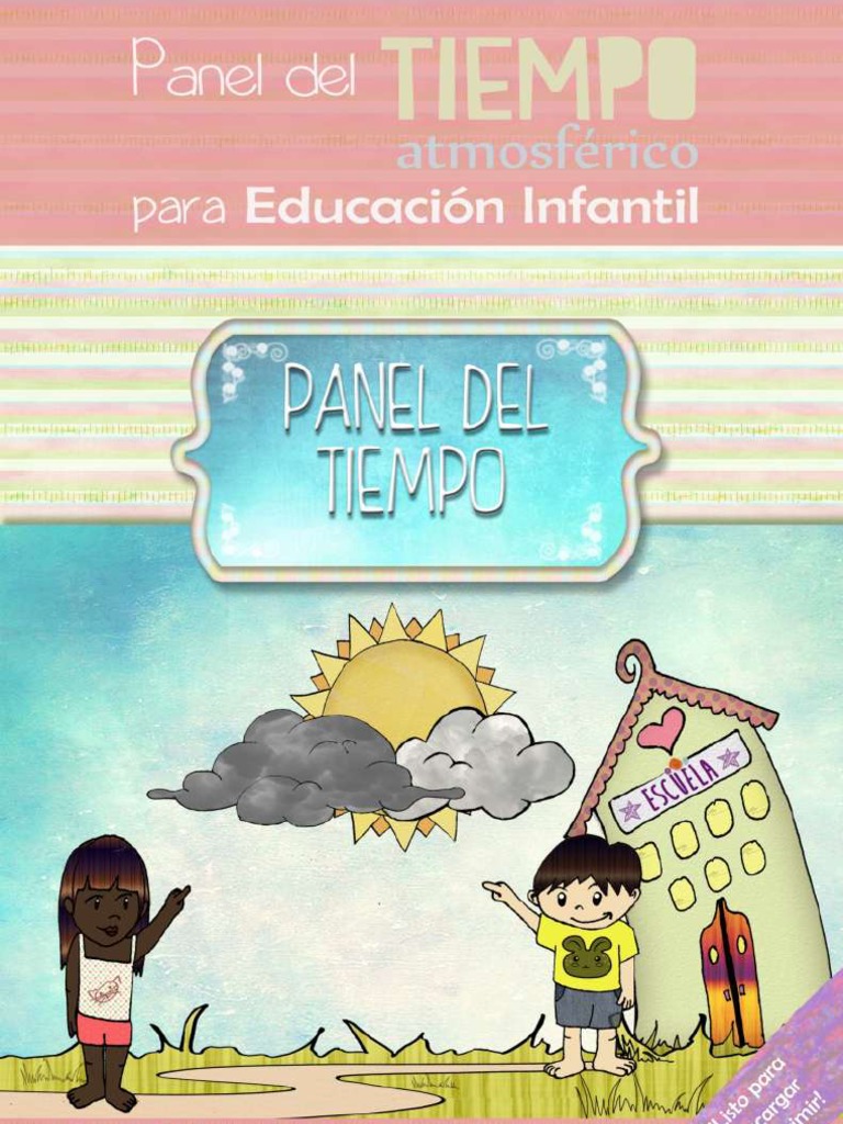 Panel del tiempo para Educación Infantil | Clima | Meteorología