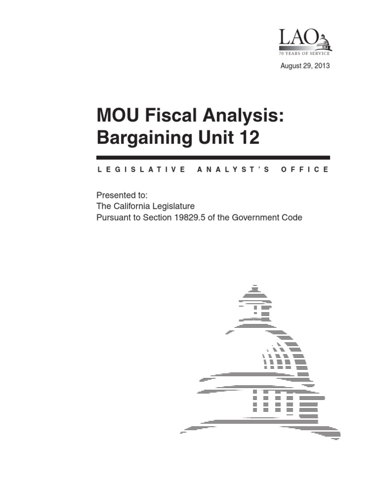 Memorandum of Understanding - IUOE (Bargaining Unit 12) | PDF ...
