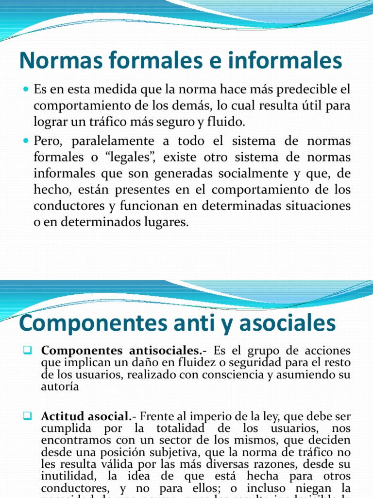 Normas Formales e Informales | PDF | Instituciones sociales | Ciencias ...
