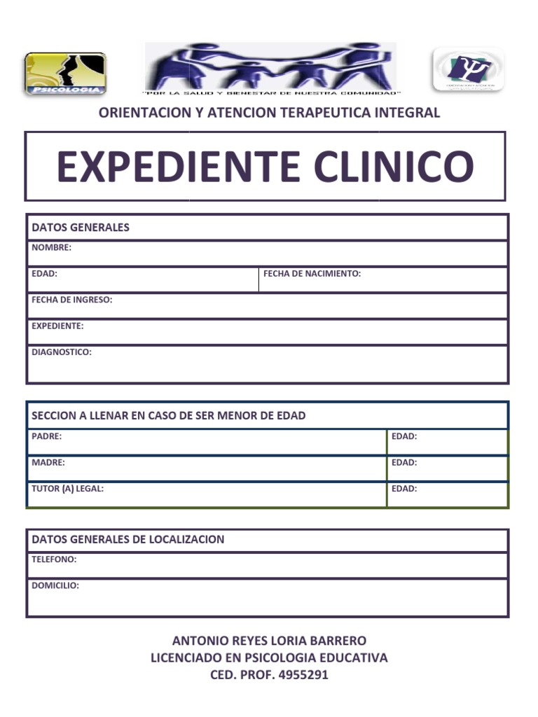 Hoja de Expediente Clinico | PDF