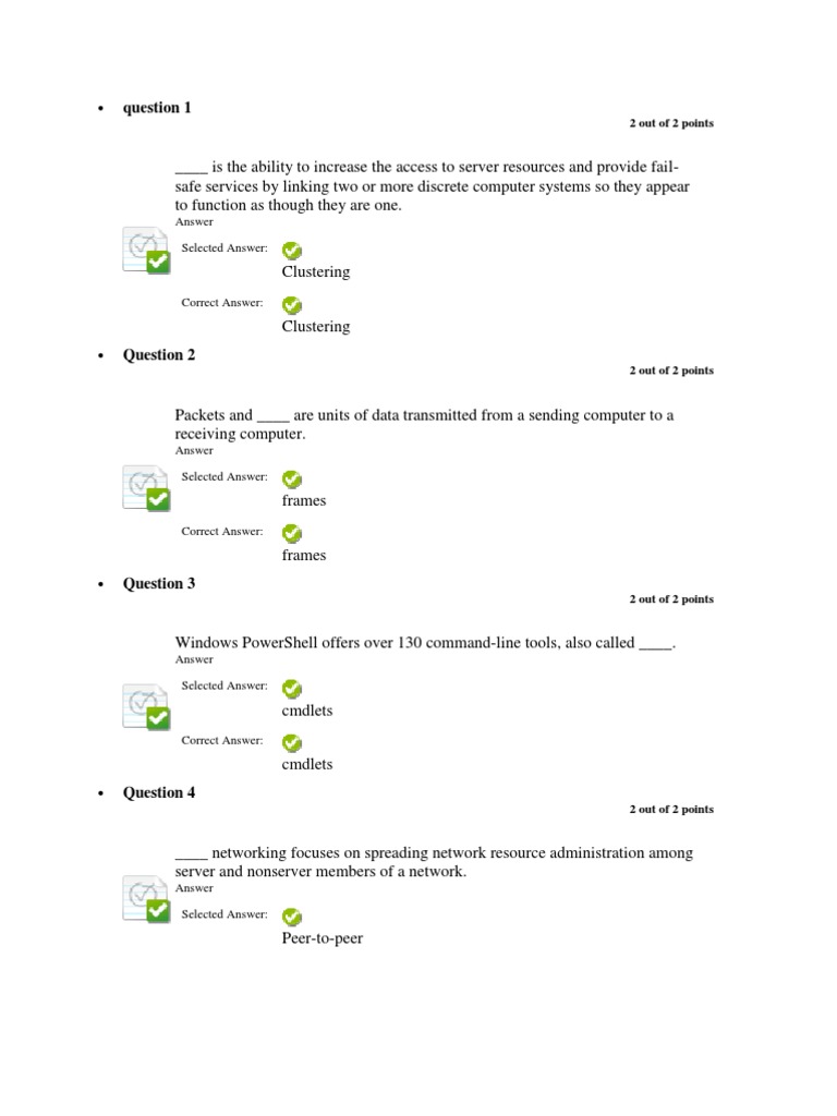 Chapter 1 Review Questions and Answers | PDF | Computer Network | Operating System