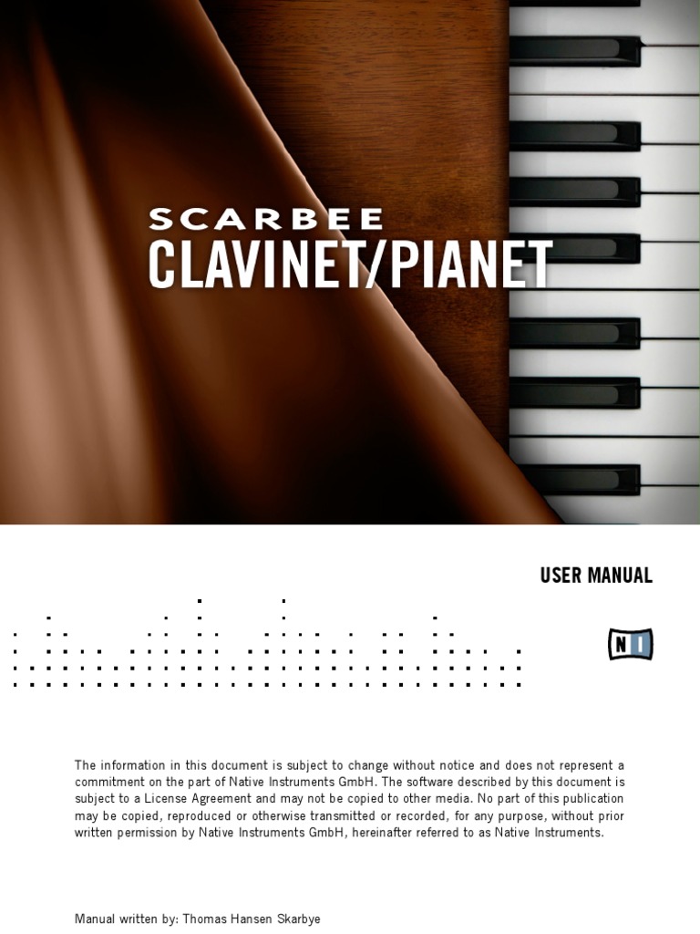 NI Kontakt Scarbee Clavinet and Pianet Manual English | PDF ...