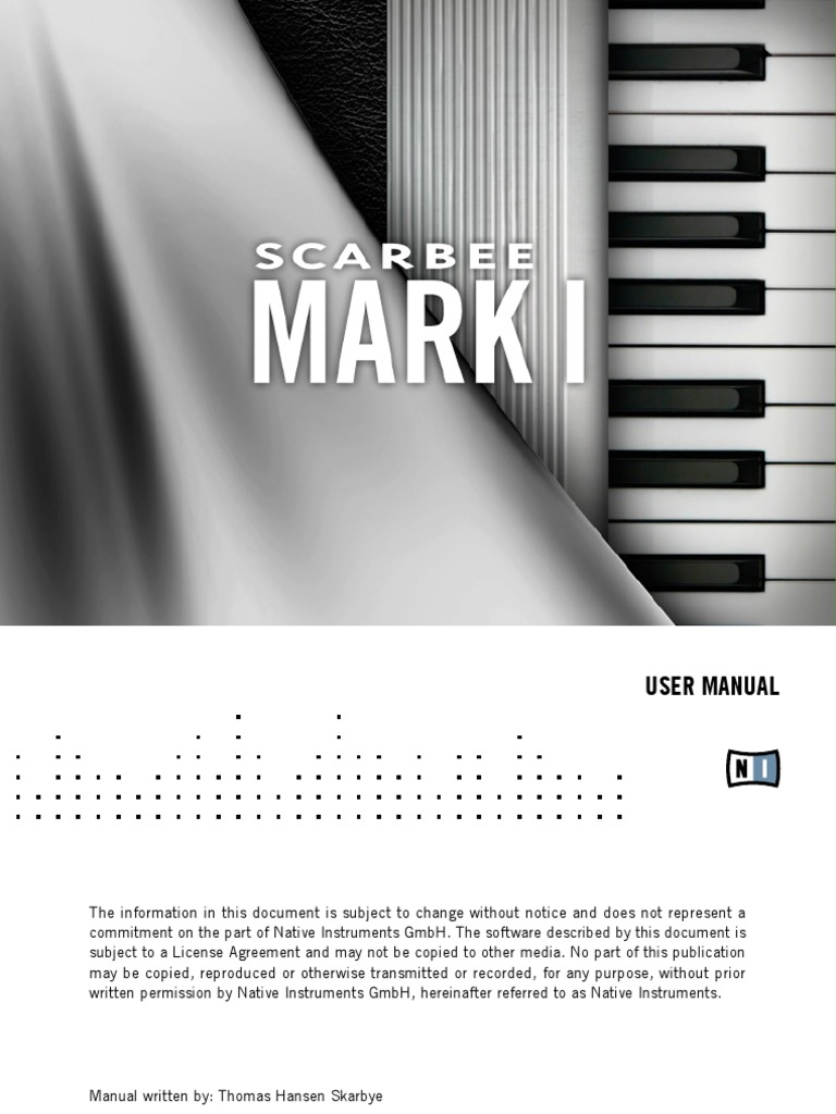 NI Kontakt Scarbee Mark I Manual English | PDF