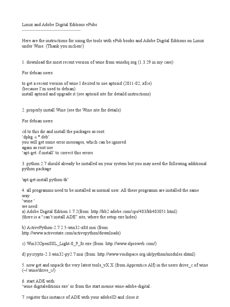 Dedrm Linux | PDF | Advanced Packaging Tool | Linux