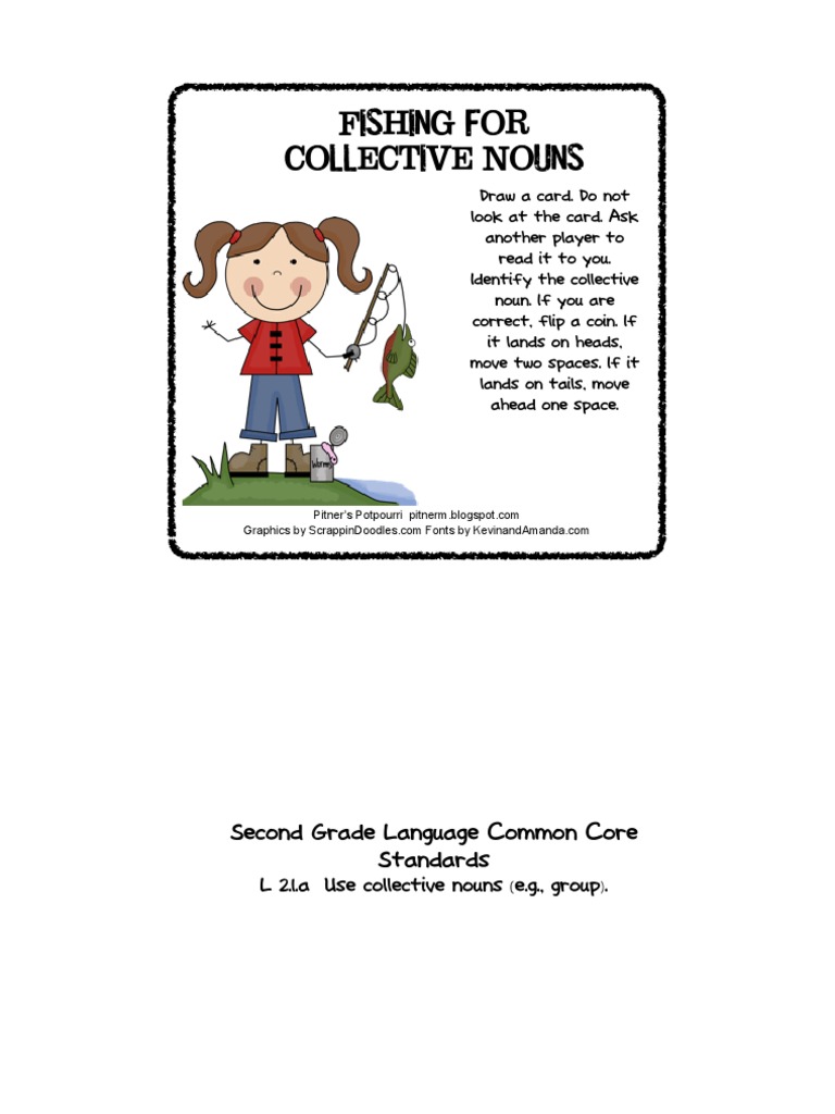 Fishing For Collective Nouns | PDF | Language Arts & Discipline | Art