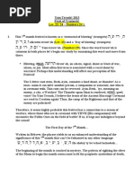 Zadokite Calendar 2025-2026 Overview | PDF | High Holy Days | Passover