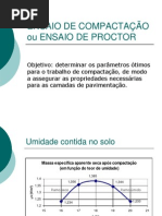 Ensaio de Proctor | PDF | Mecânica dos solos | Solo