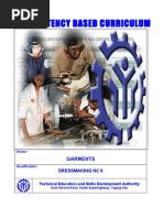 CBC Dressmaking NC II | PDF